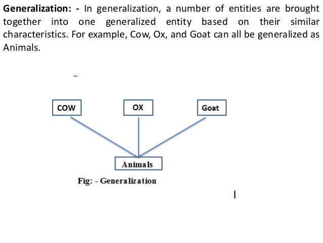 Generalization and specialization
