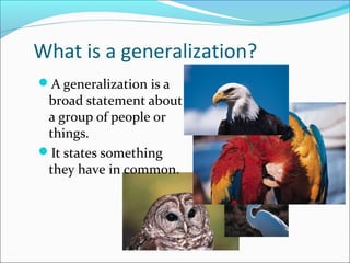 Generalization and types | PPT