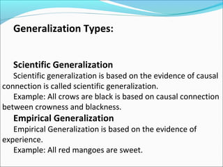 Generalization and types | PPT