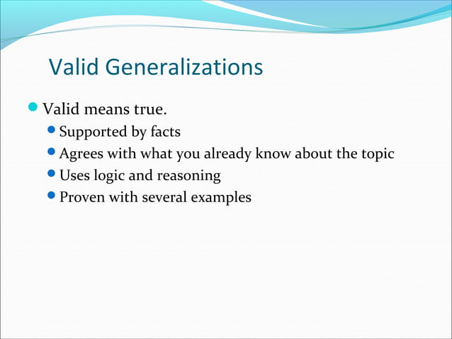 Generalization and types | PPT | Science