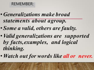 Generalization for st. albert | PPT