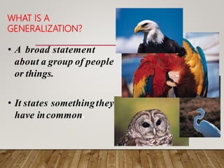 Generalization for st. albert | PPT