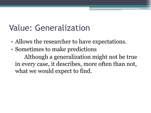 Generalization in Qualitative Research | PPTX | Education