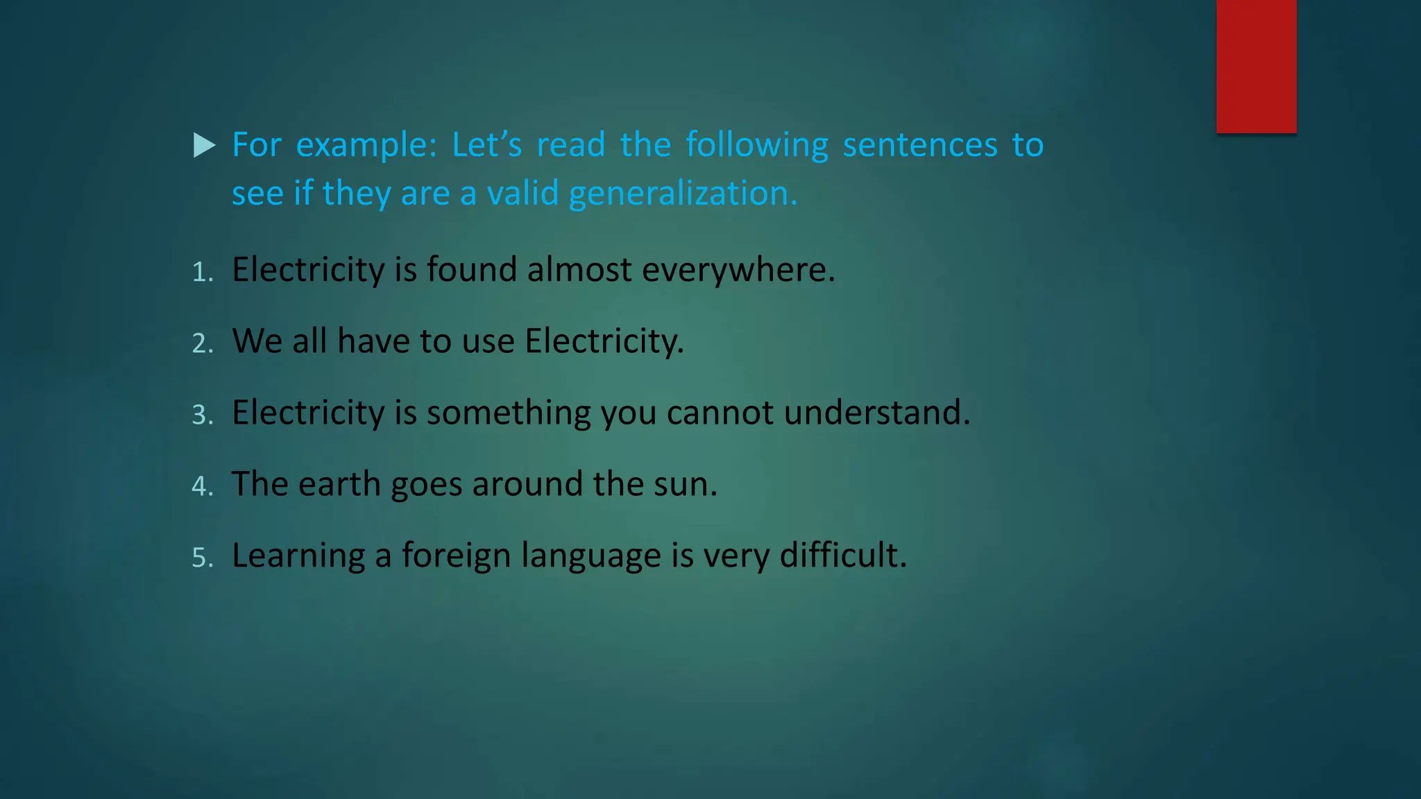 Generalization ppt. types of generalization | PPTX