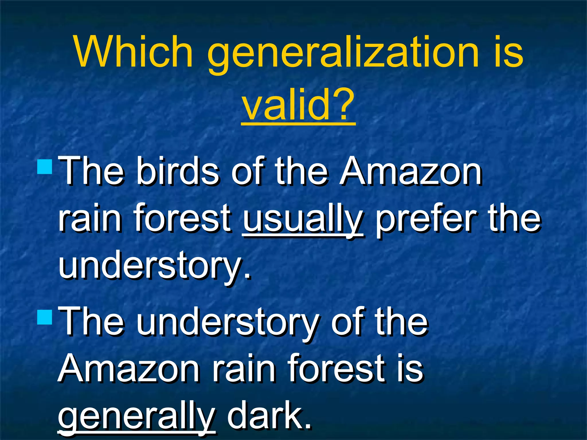 Generalize | PPT