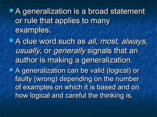 Generalize | PPT