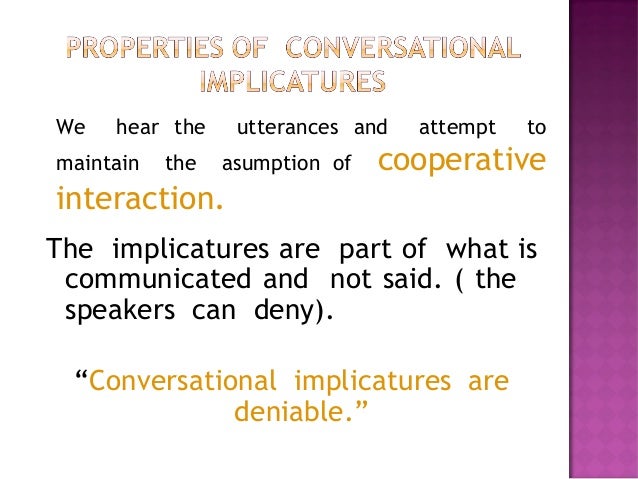 Generalized conversational