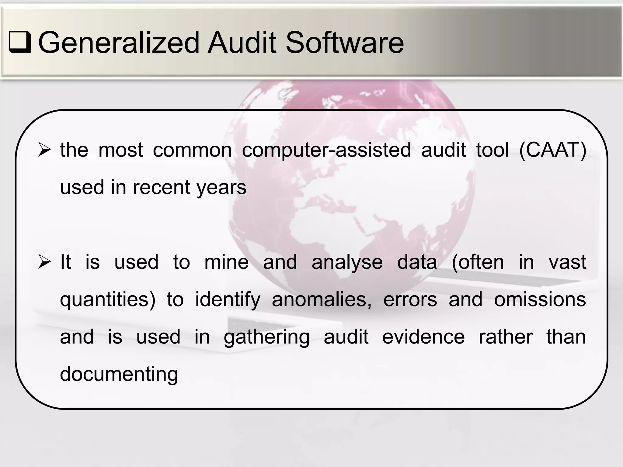 Generalized audit-software | PPTX