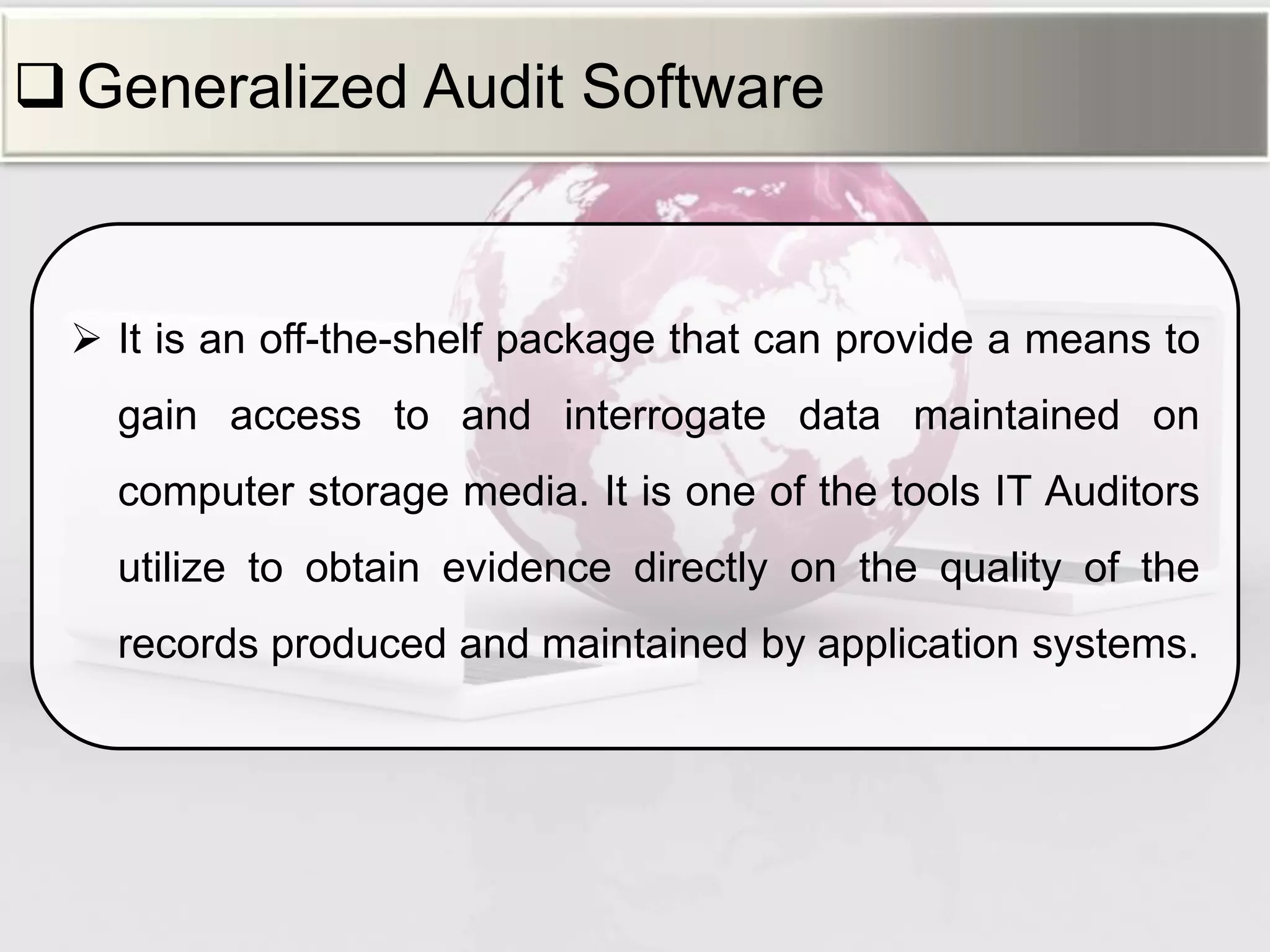 Generalized audit-software | PPTX
