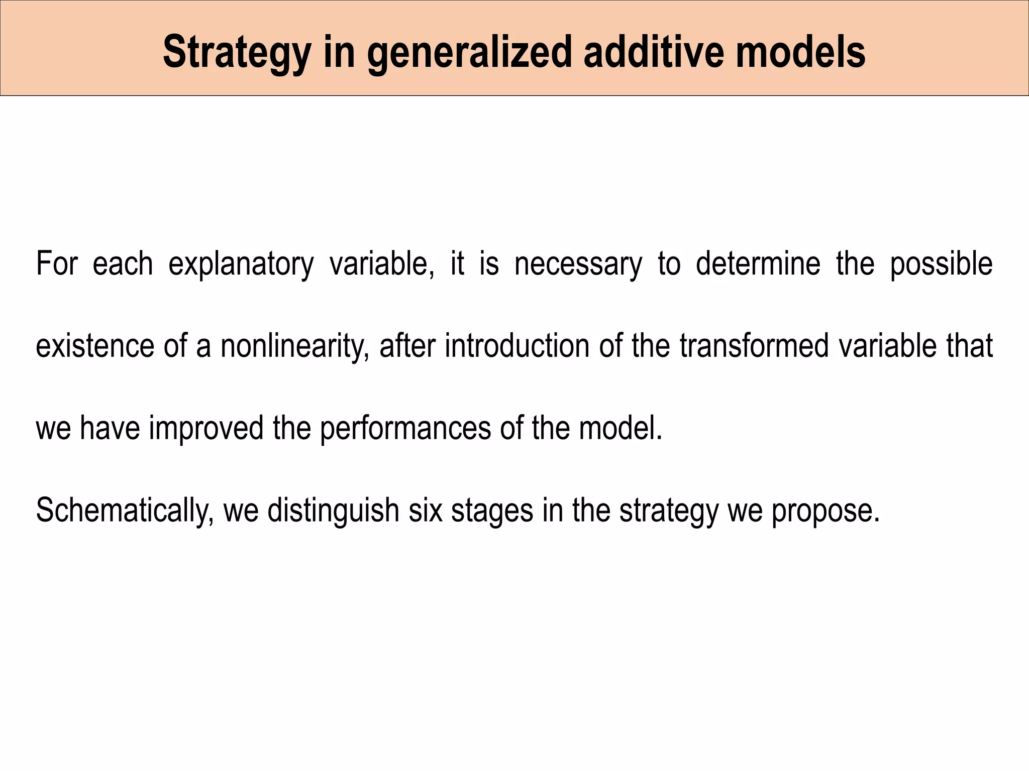 Generalized additives models (gam) | PDF