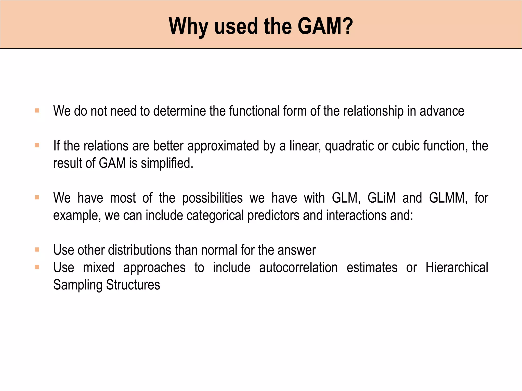 Generalized additives models (gam) | PDF