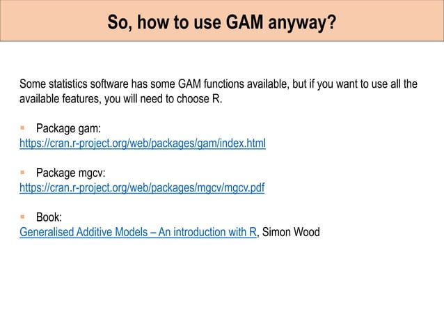Generalized additives models (gam) | PDF