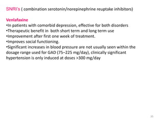 Generalized anxiety disorder | PPTX