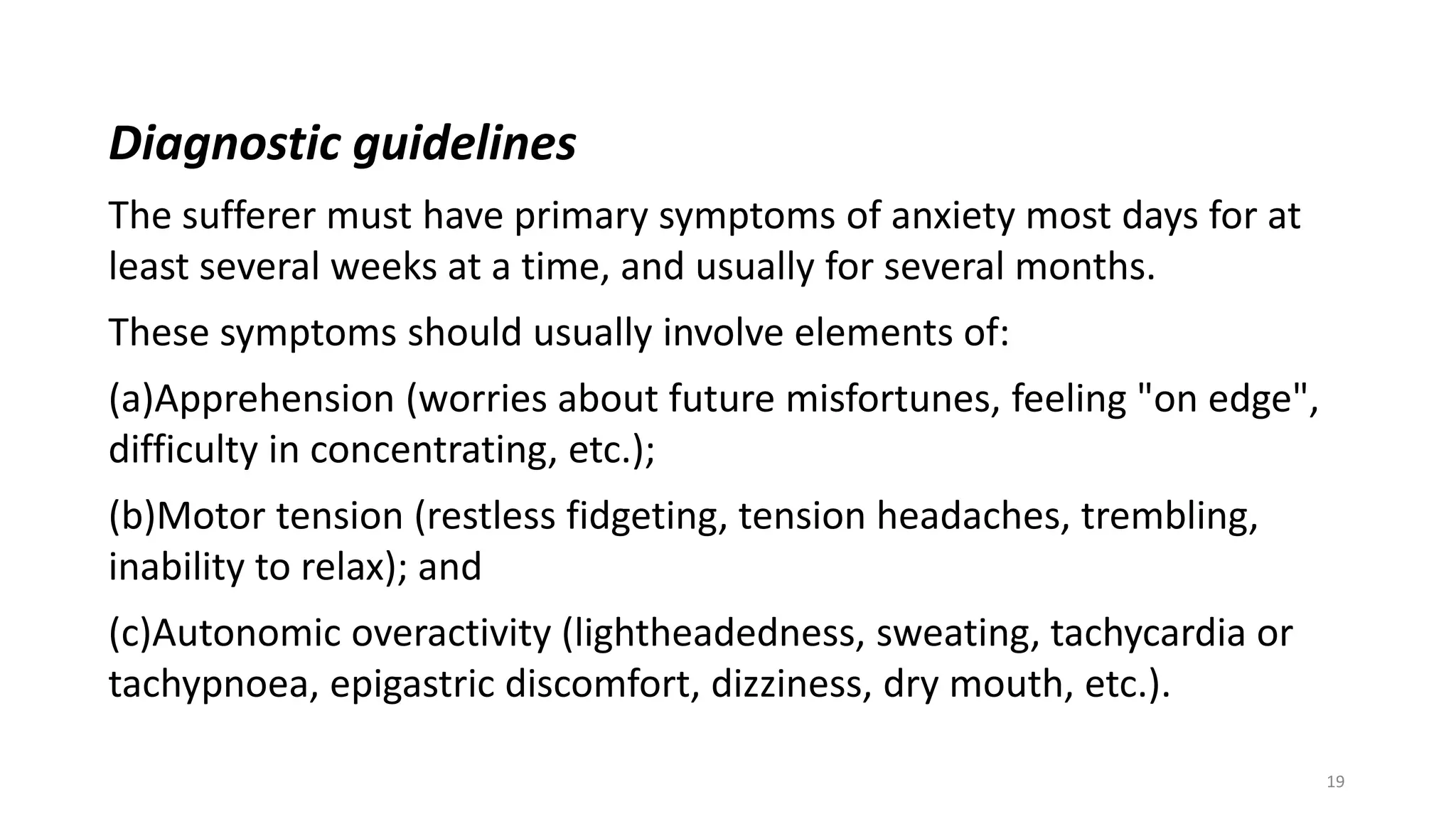 Generalized Anxiety Disorder (GAD) | PPTX
