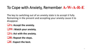 Generalized Anxiety Disorder (GAD) | PPTX