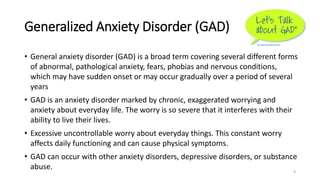 Generalized Anxiety Disorder (GAD) | PPTX