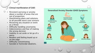 Generalized anxiety disorder (GAD) | PPT
