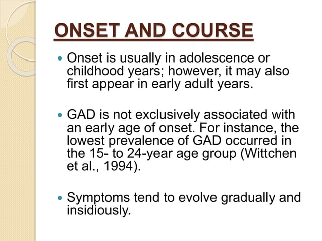 Generalized anxity disorder | PPT