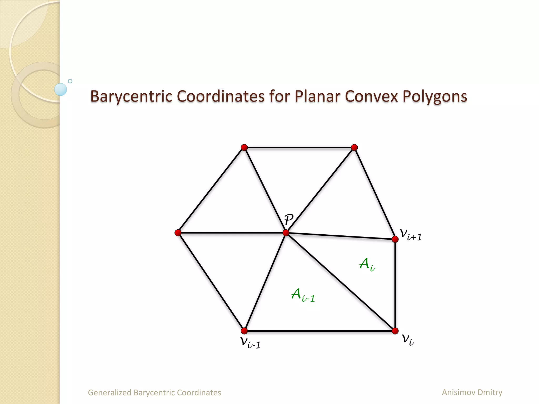 Generalized Barycentric Coordinates | PDF