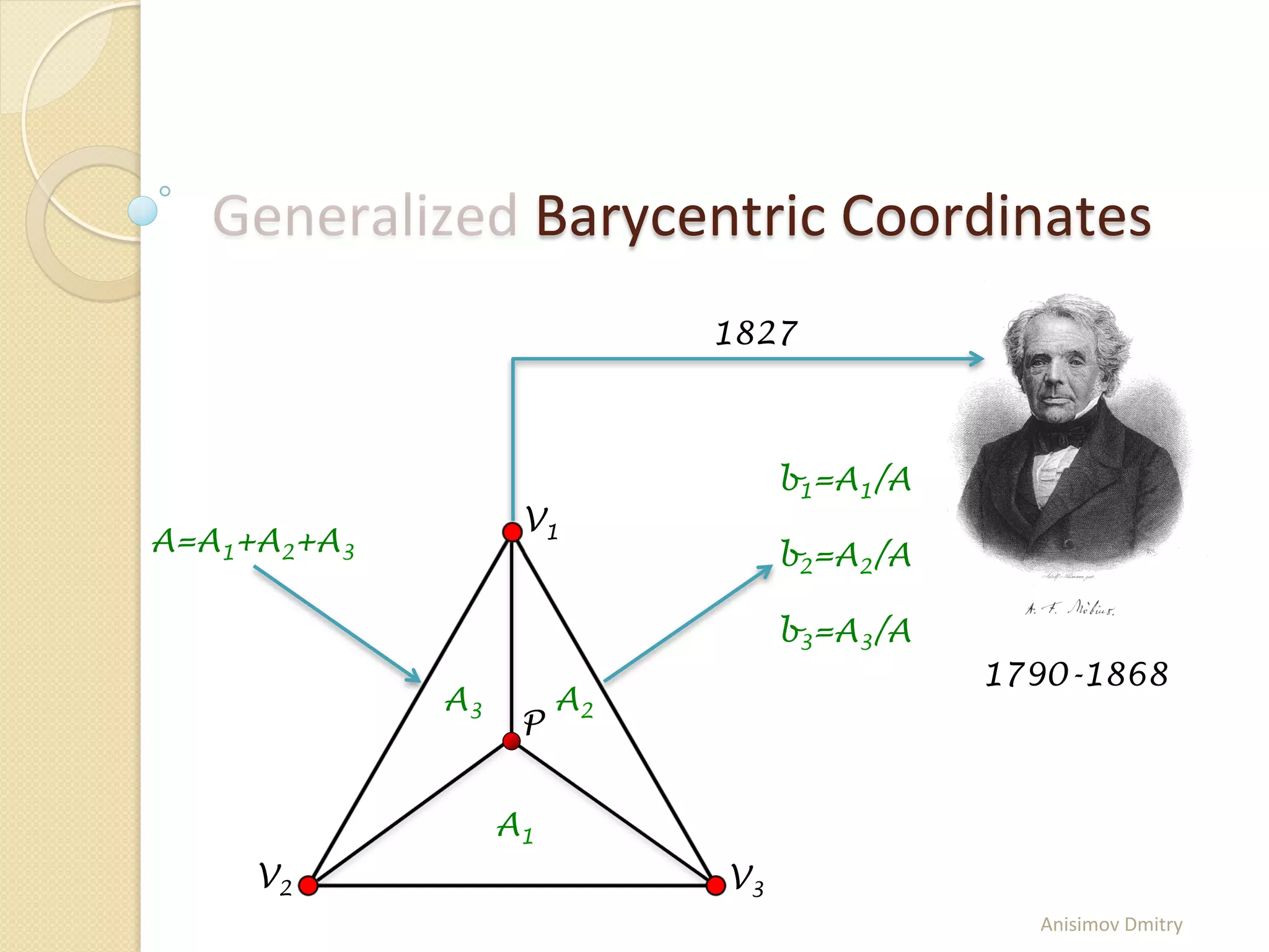 Generalized Barycentric Coordinates | PDF
