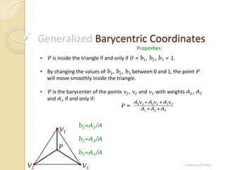 Generalized Barycentric Coordinates | PDF