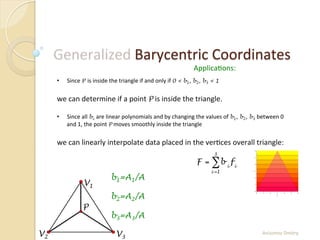 Generalized Barycentric Coordinates | PDF