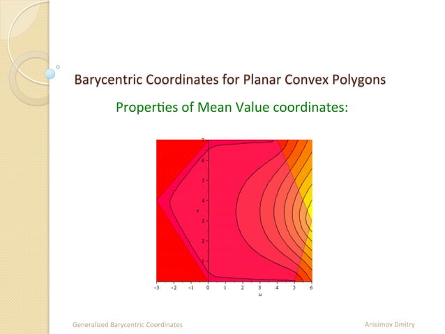 Generalized Barycentric Coordinates | PDF