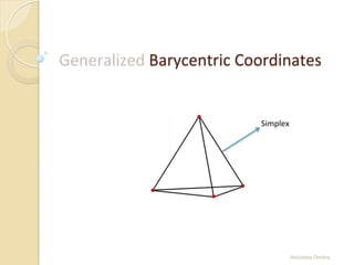Generalized Barycentric Coordinates | PDF