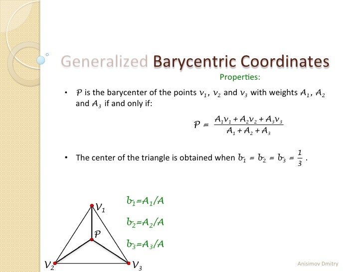 Barycenter Example Sentences