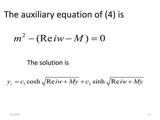 Generalized couette flow by assume solution | PPTX