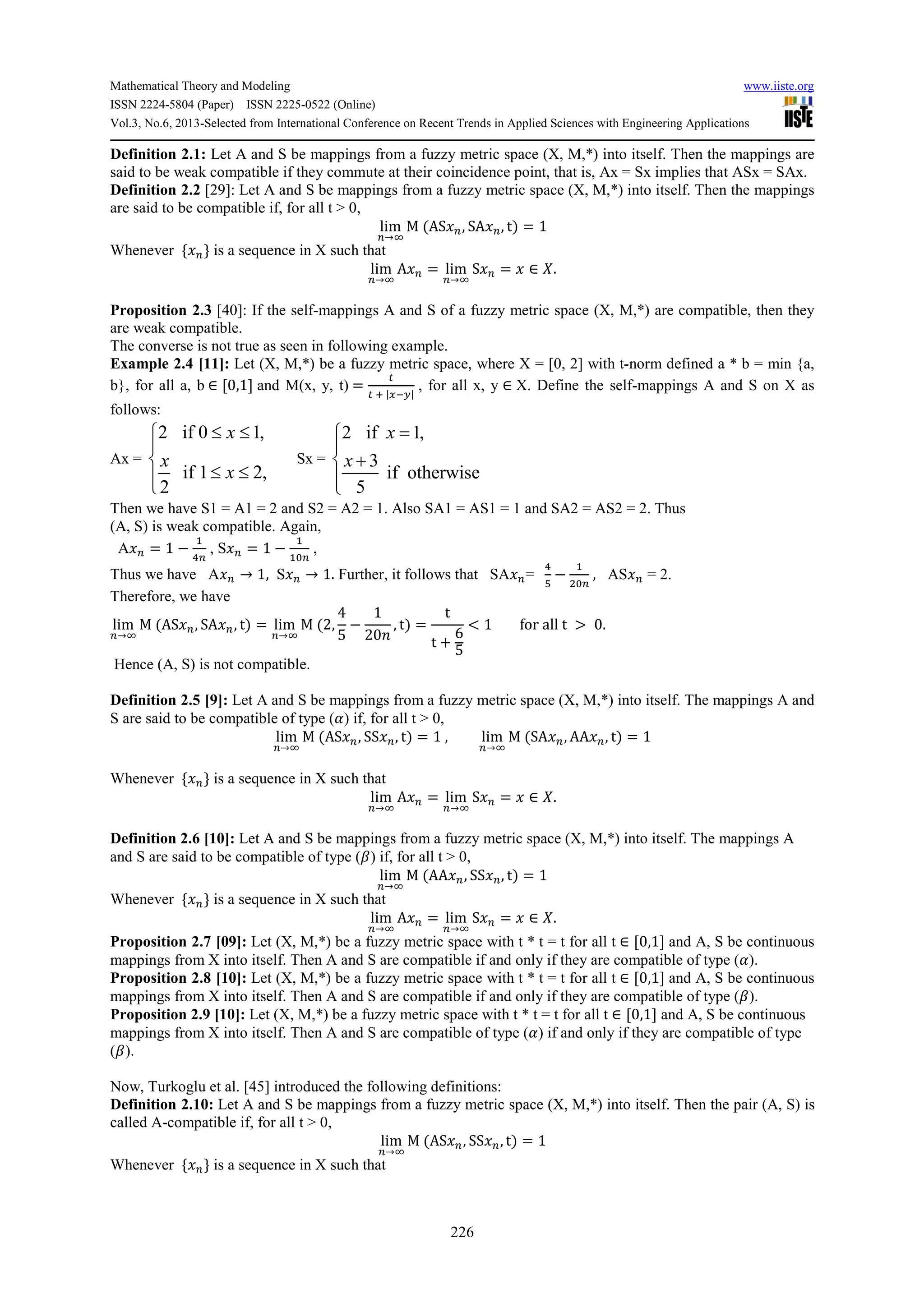 Generalized Fixed Point Theorems For Compatible Mapping In Fuzzy 3