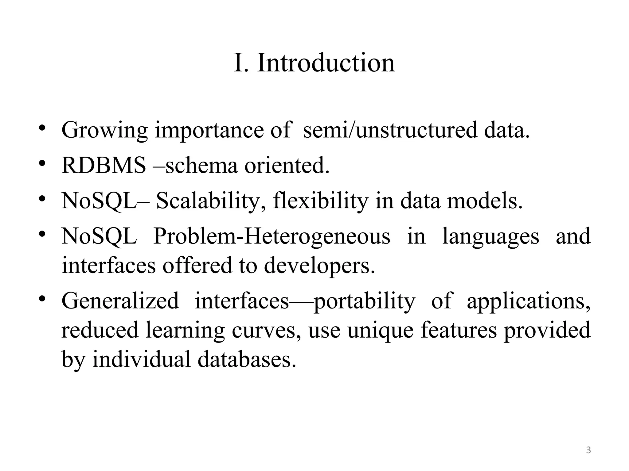 Generalized framework for using NoSQL Databases | PPT Generalized framework for using NoSQL Databases | PPT