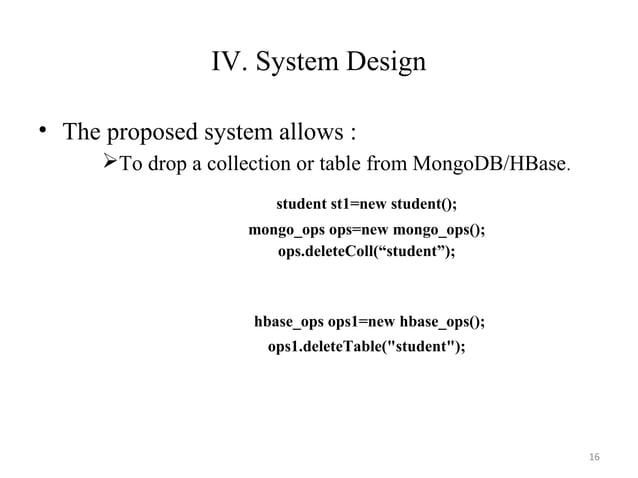 Generalized framework for using NoSQL Databases | PPT Generalized framework for using NoSQL Databases | PPT