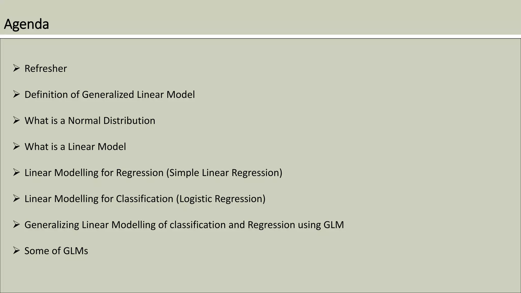 Generalized linear model | PPTX