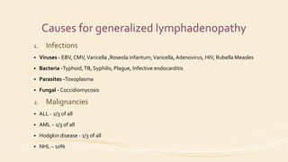 Generalized lymphadenopathy | PPTX