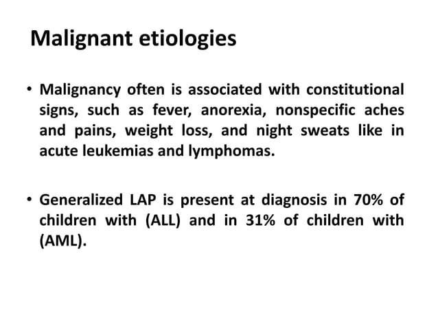 Generalized lymphadenopathy | PPTX | Biological Sciences | Science