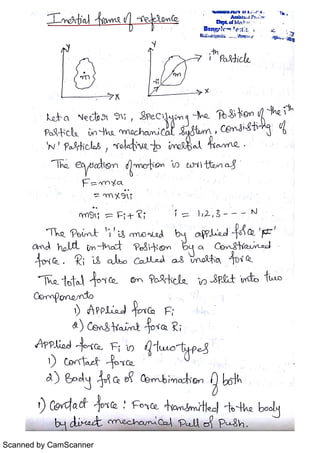 Generalized principles of dynamics | PDF