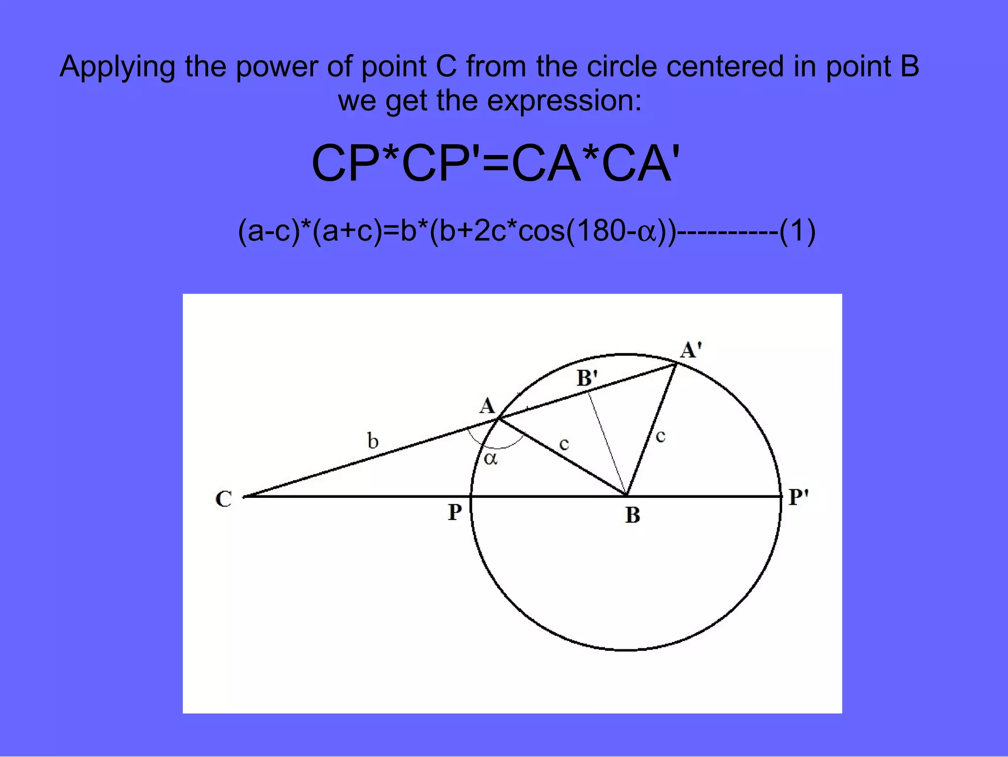 Generalized Pythagorean theorem | PPT