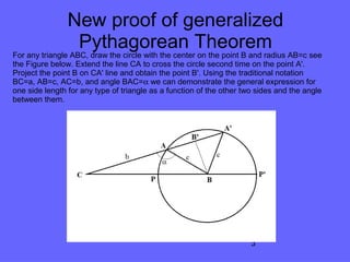 Generalized Pythagorean theorem | PPT