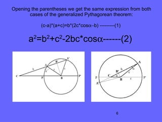 Generalized Pythagorean theorem | PPT