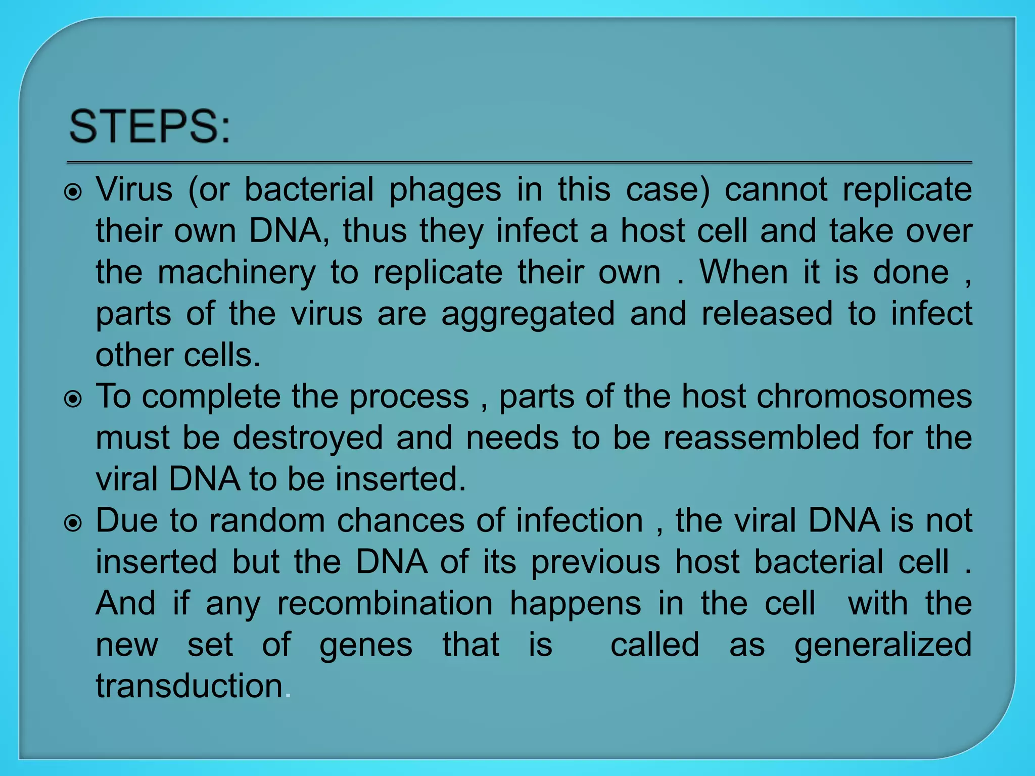 Generalized & specialized transduction | PPTX