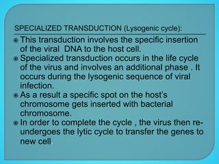 Generalized & specialized transduction | PPTX
