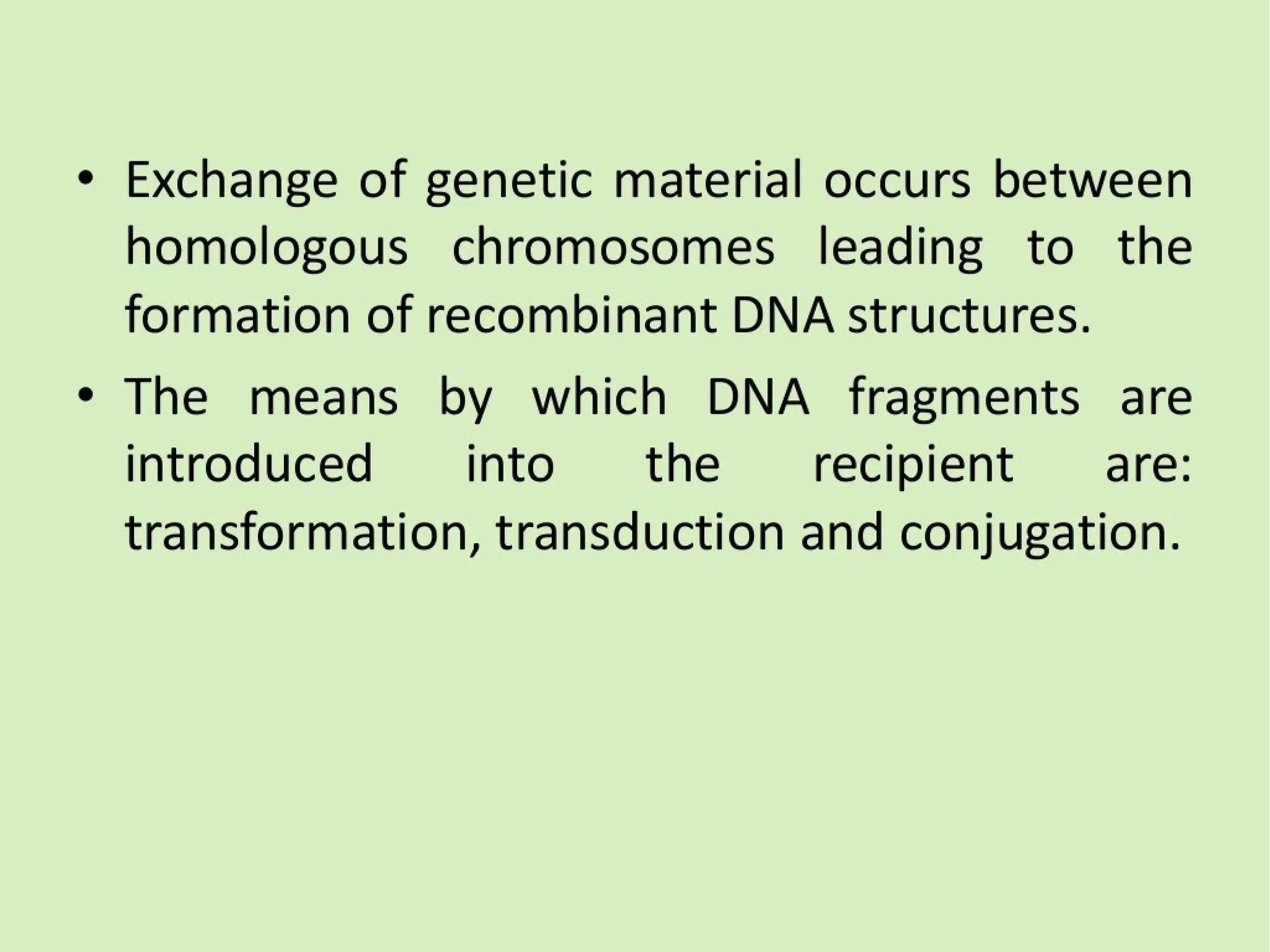 Generalized & specialized transduction, transformation and conjugation ...