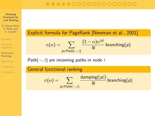 Generalizing PageRank (Pisa) | PPT