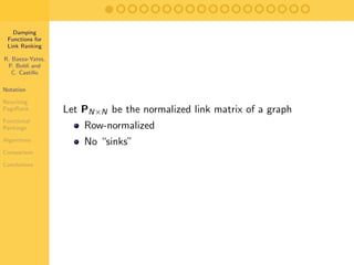 Generalizing PageRank (Pisa) | PPT