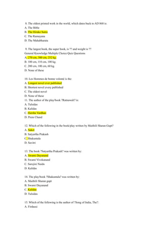 General knowledge | DOC