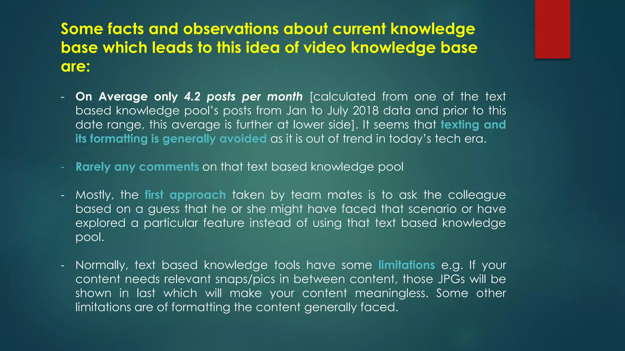 Knowledge base Design for Project Based Consulting Orgs | PPT