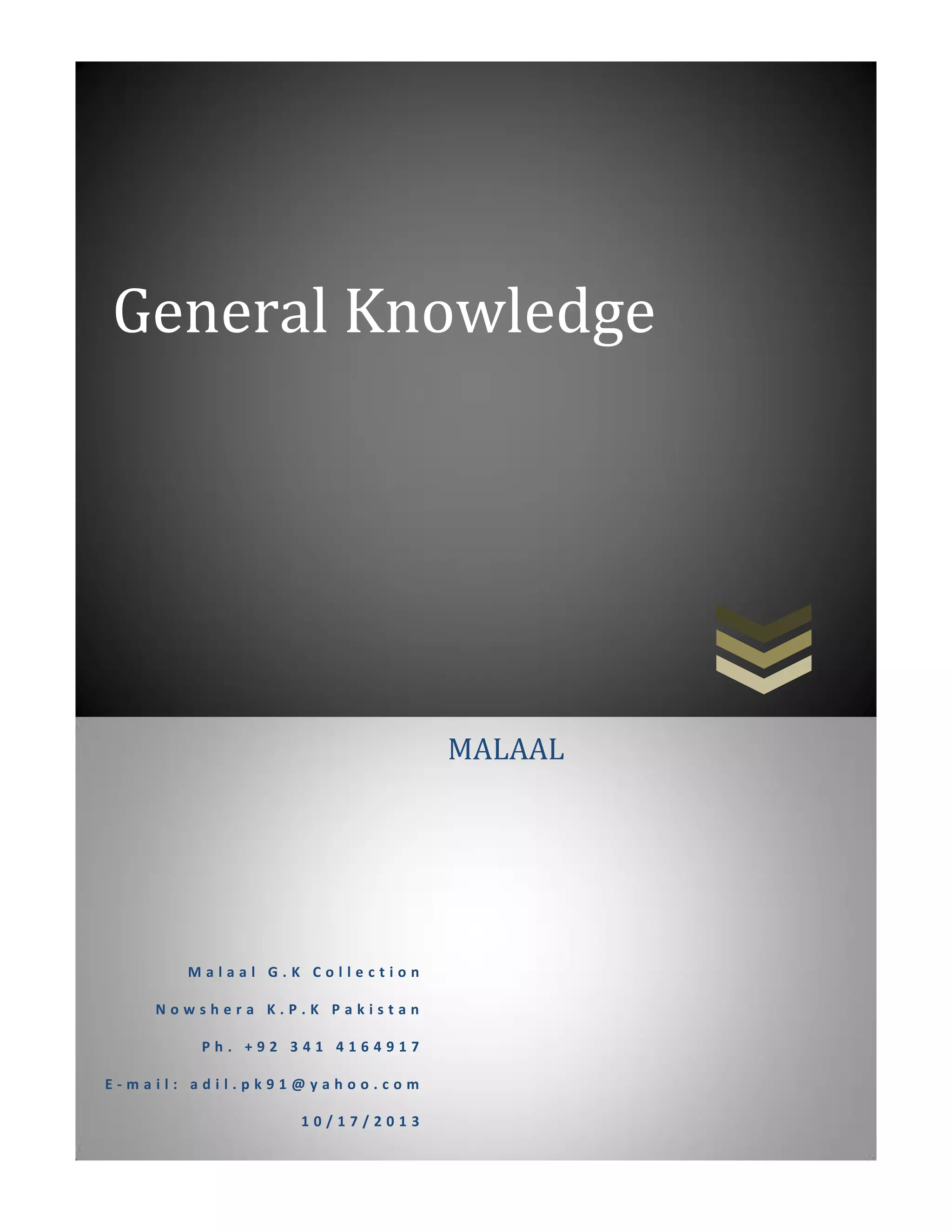 General knowledge book | PDF | Geography | Science