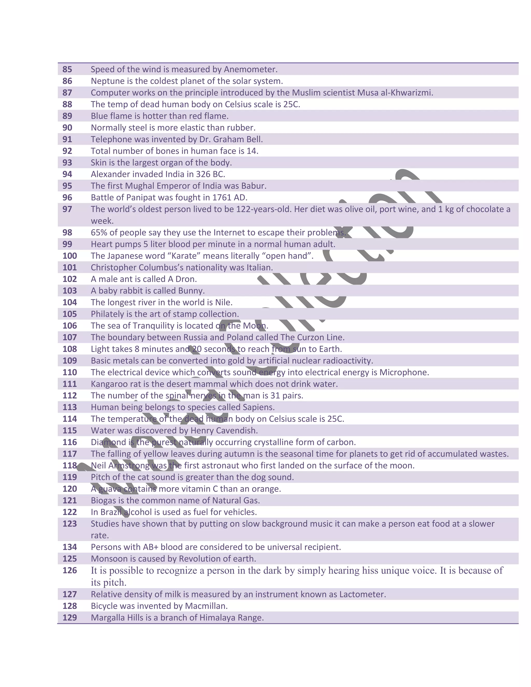 General knowledge book | PDF | Geography | Science