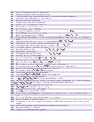 General knowledge book | PDF | Geography | Science